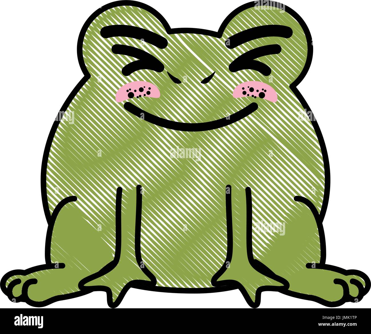 isolated cute standing toad icon vector illustration graphic design ...