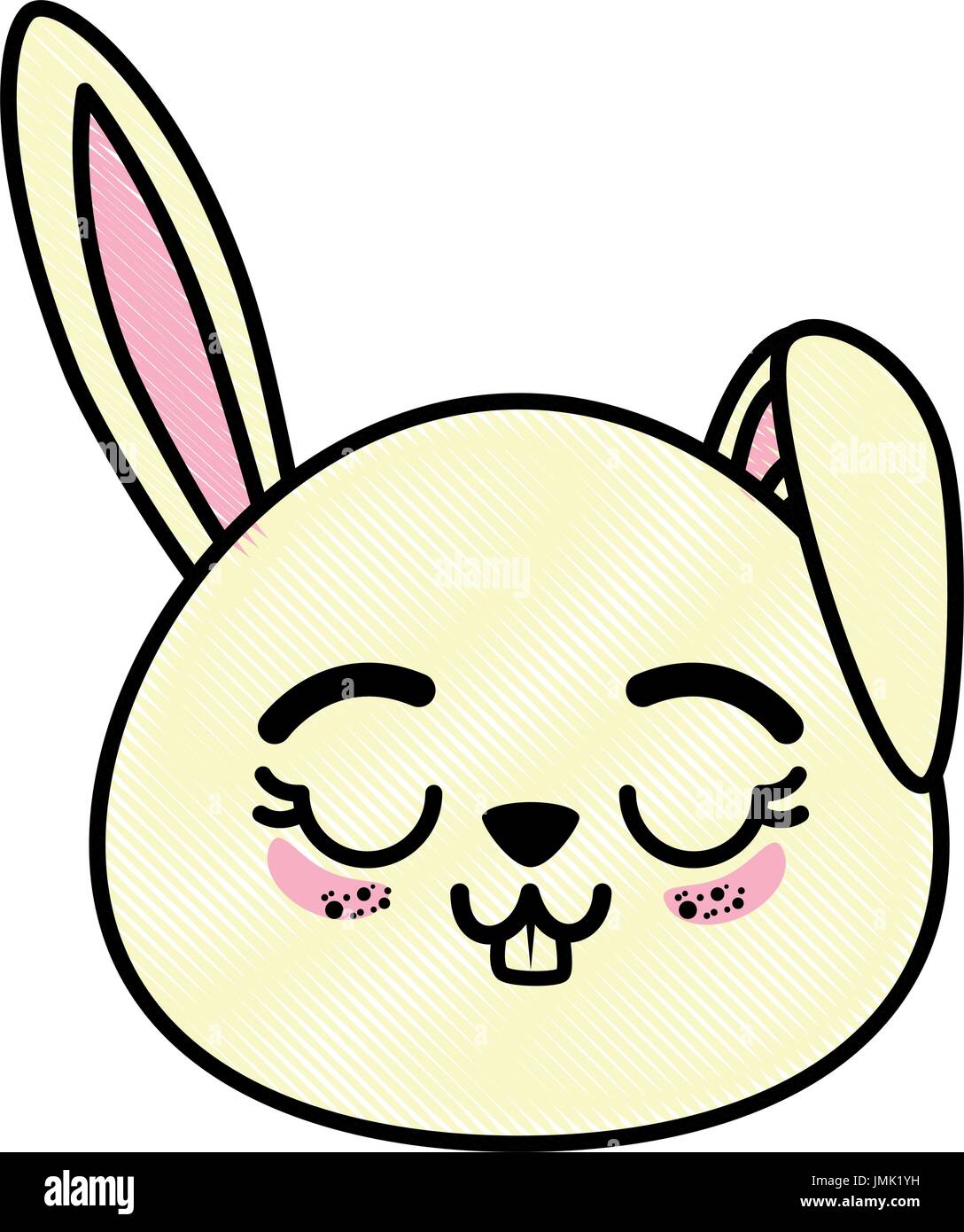 isolated cute rabbit face icon vector illustration graphic design Stock ...