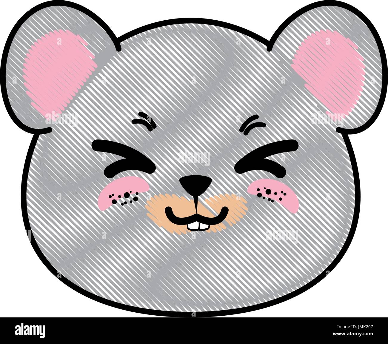 isolated cute mouse face icon vector illustration graphic design Stock ...