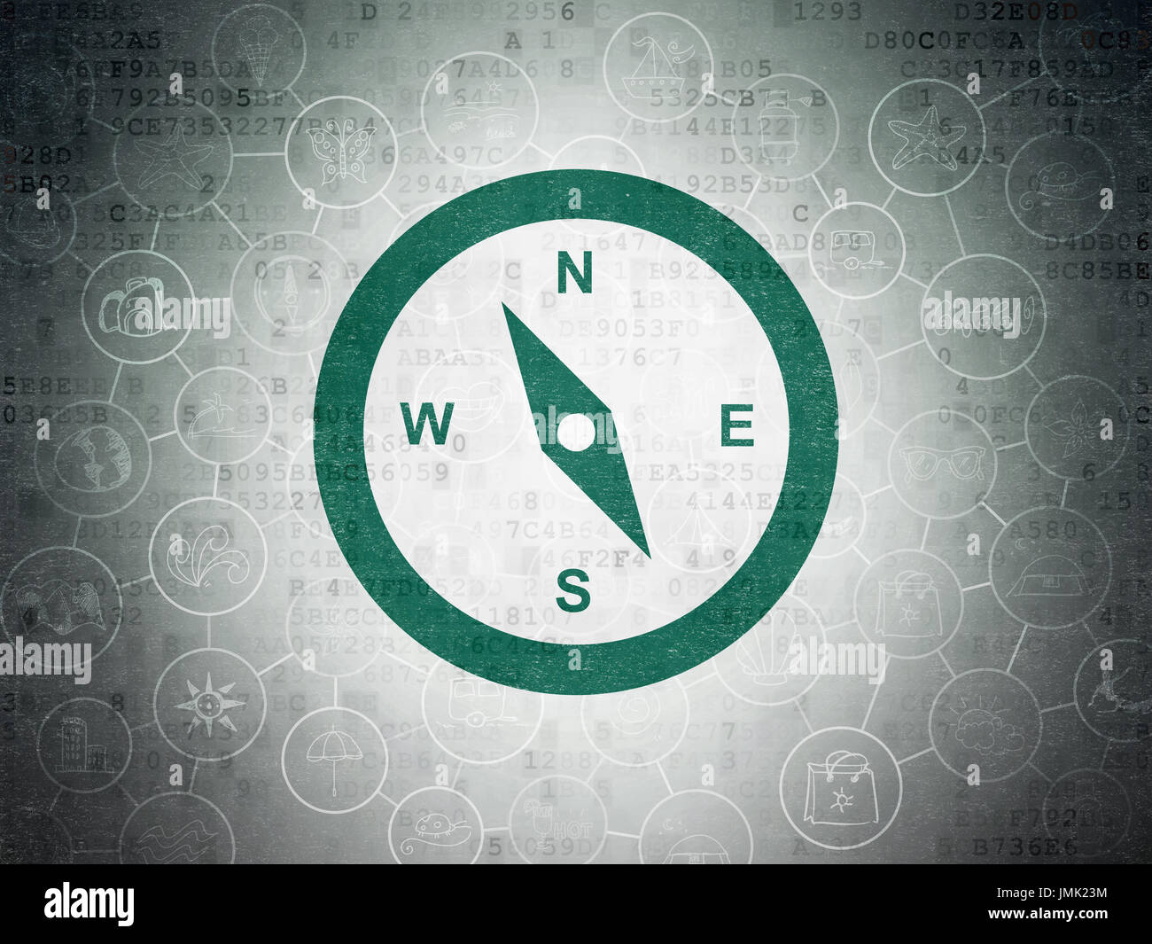 Green digital compass hi-res stock photography and images - Alamy