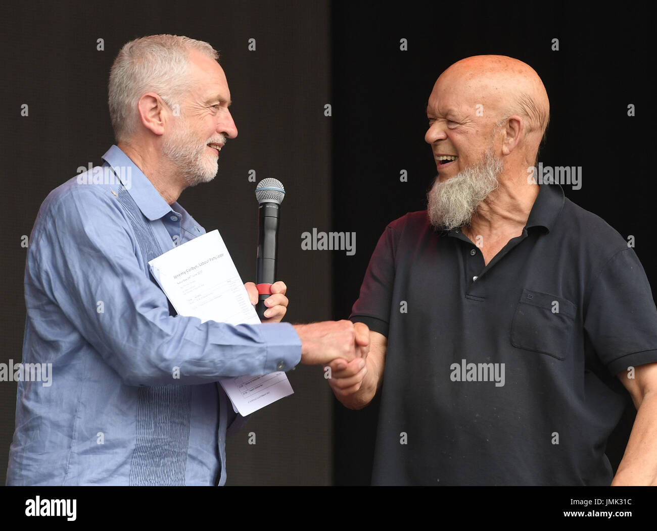 Glastonbury Festival 2017 at Worthy Farm Featuring: Jeremy Corbyn ...