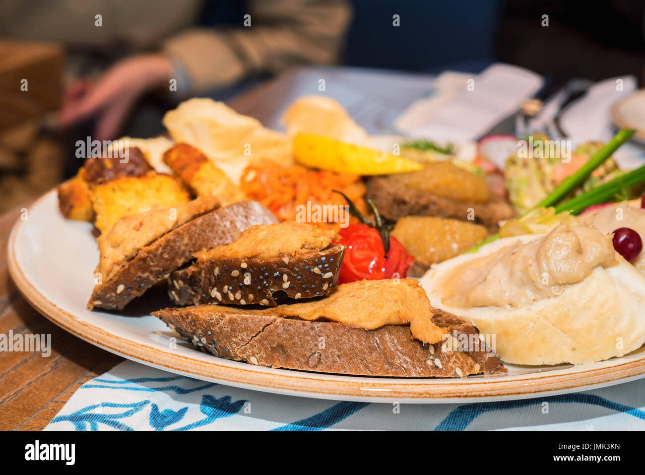 Variety of appetizers Stock Photo - Alamy