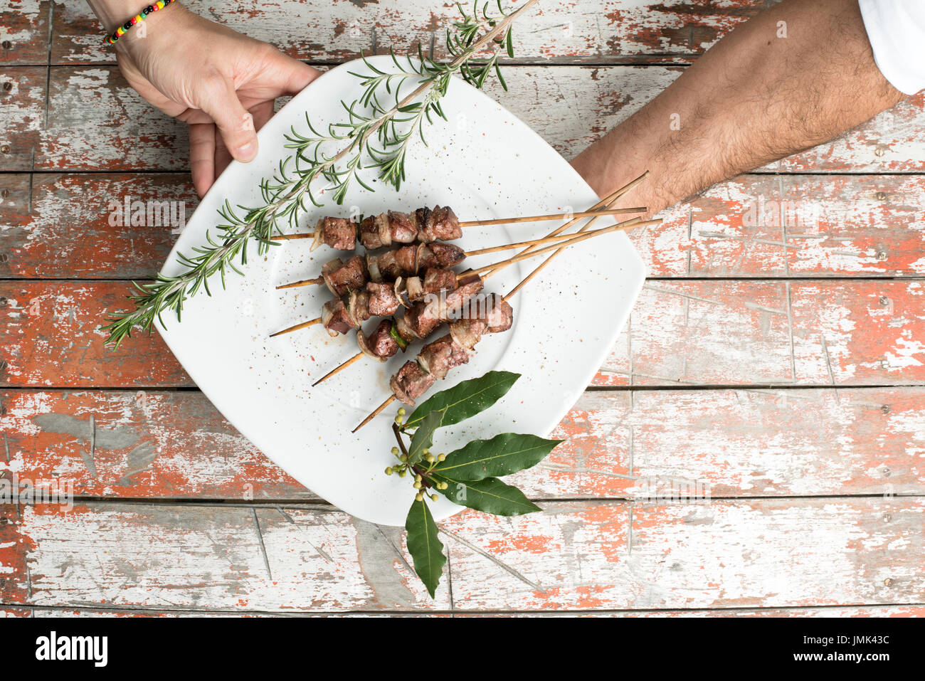 Arrosticini Take Away In A Dish Stock Photo Alamy arrosticini-take-away-in-a-dish-stock-photo-alamy