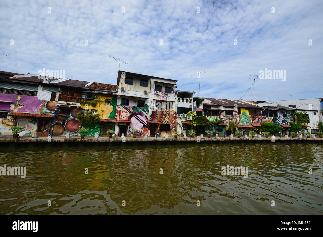 Street art along the Melaka River, Malacca, Malaysia Stock Photo - Alamy