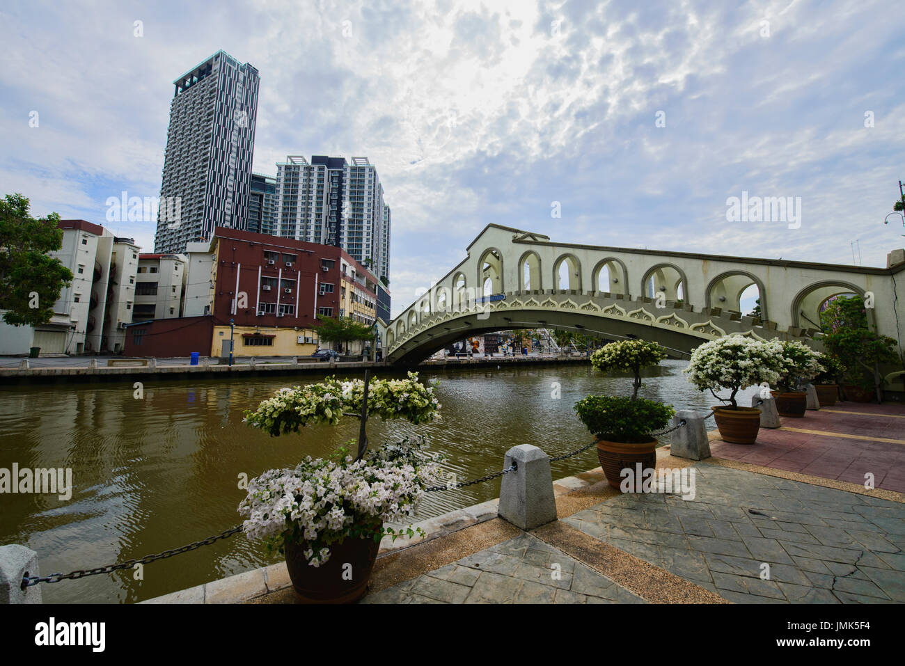 View of the Melaka River, Malacca, Malaysia Stock Photo - Alamy