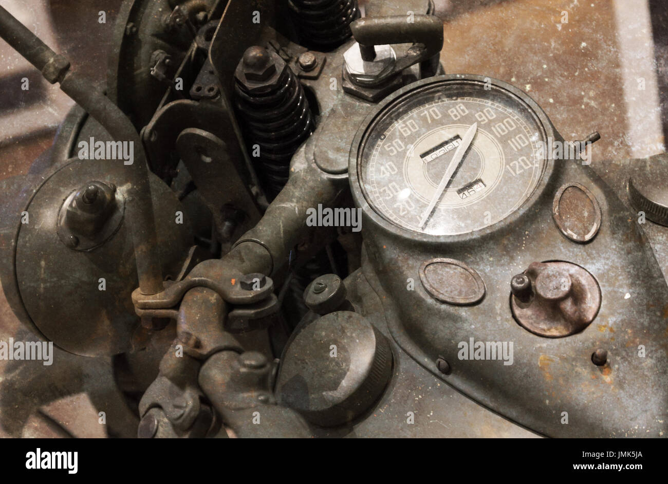 Speedometer on vintage motorcycle hi-res stock photography and images ...