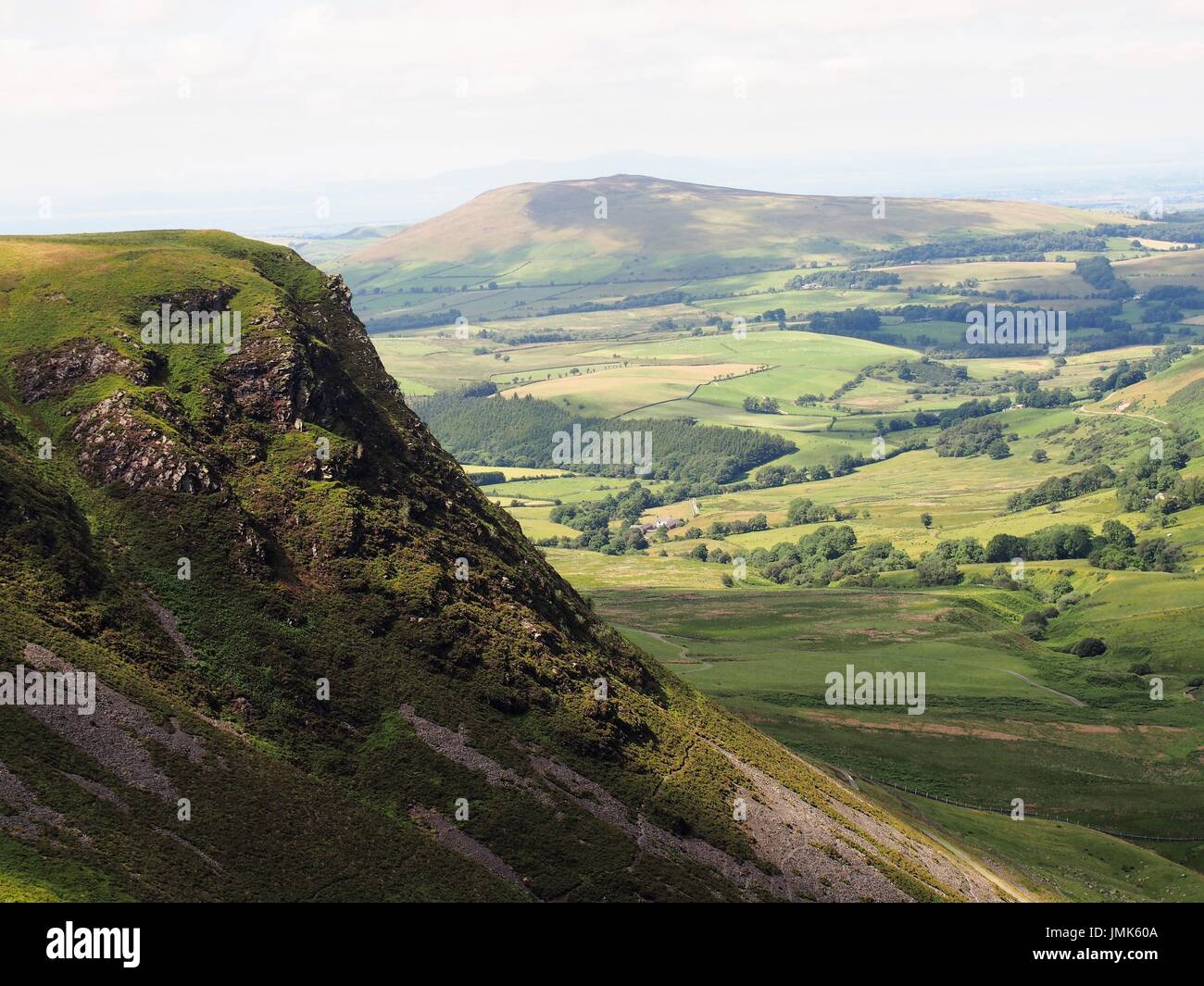 Terminal Cliffs of Dead Crags, Bakestall, Cumbria, United Kingdom Stock ...
