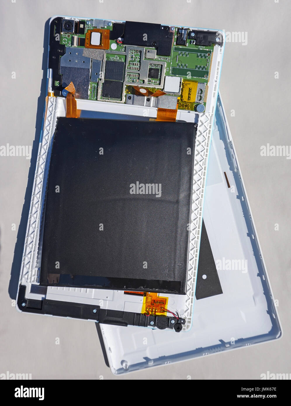 Broken tablet device Stock Photo - Alamy