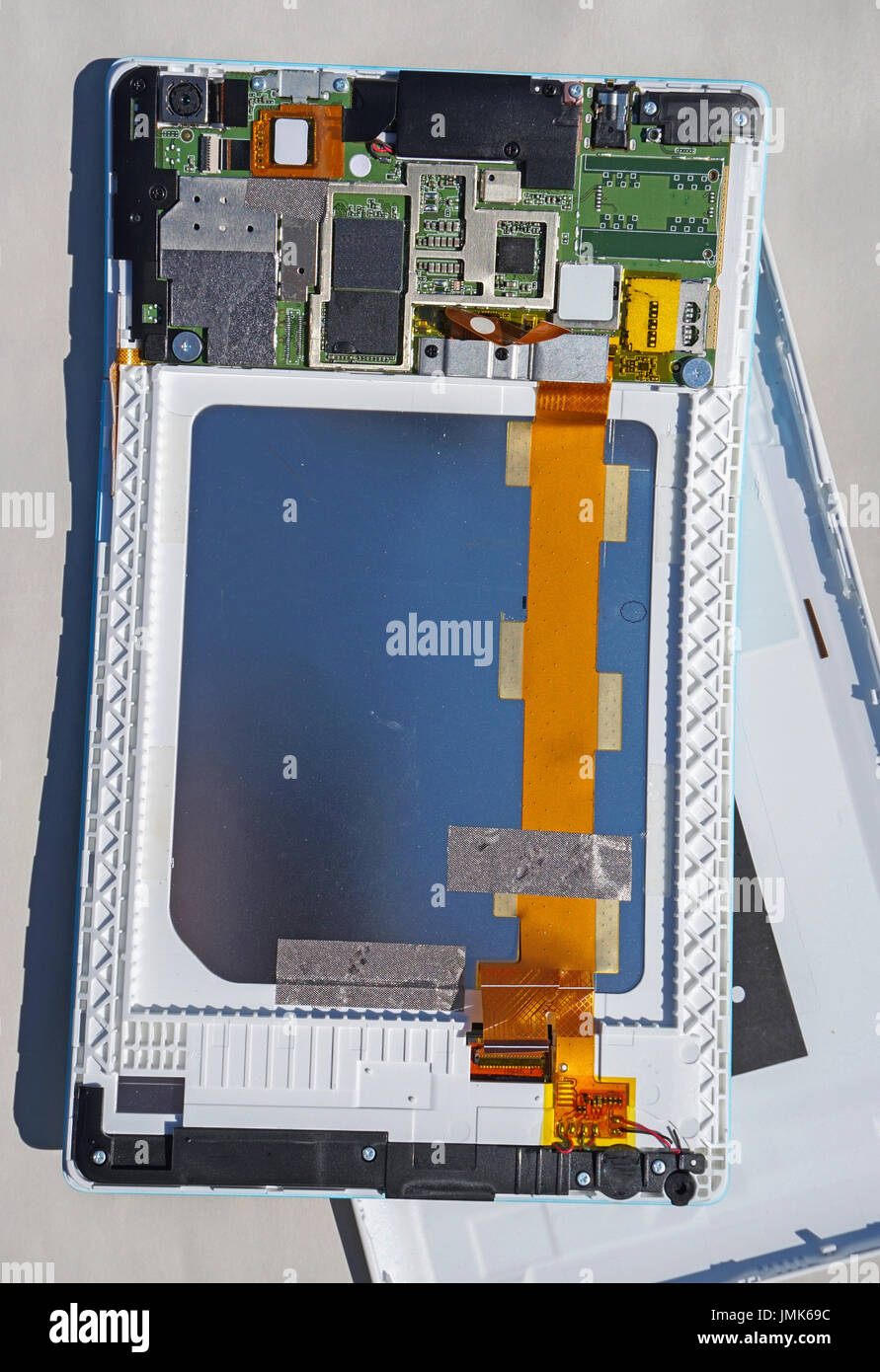 Broken tablet device Stock Photo - Alamy