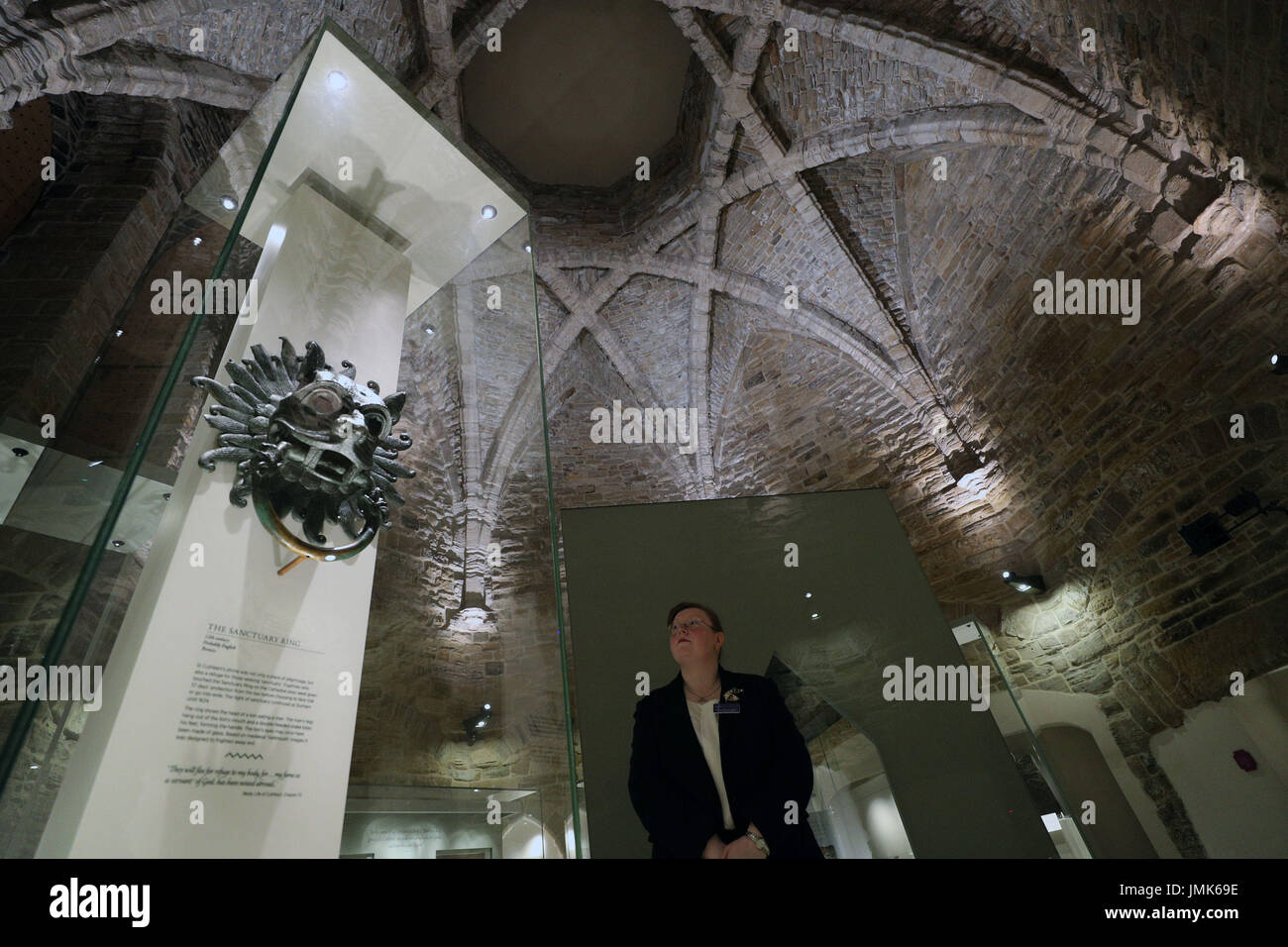 Exhibition officer Marie-Therese Mayne looks at the 12th century ...