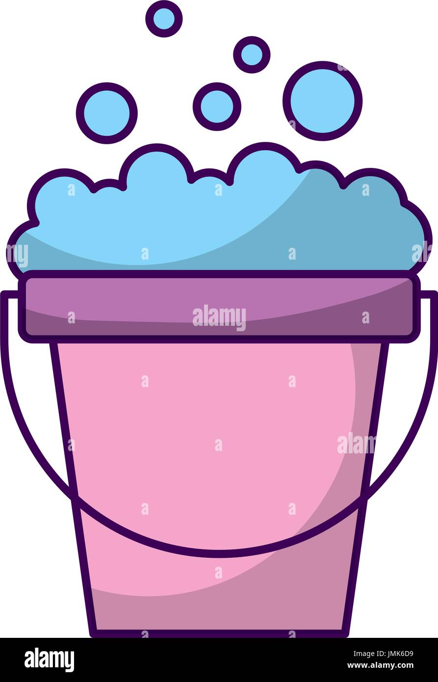 laundry bucket with foam Stock Vector Image & Art - Alamy