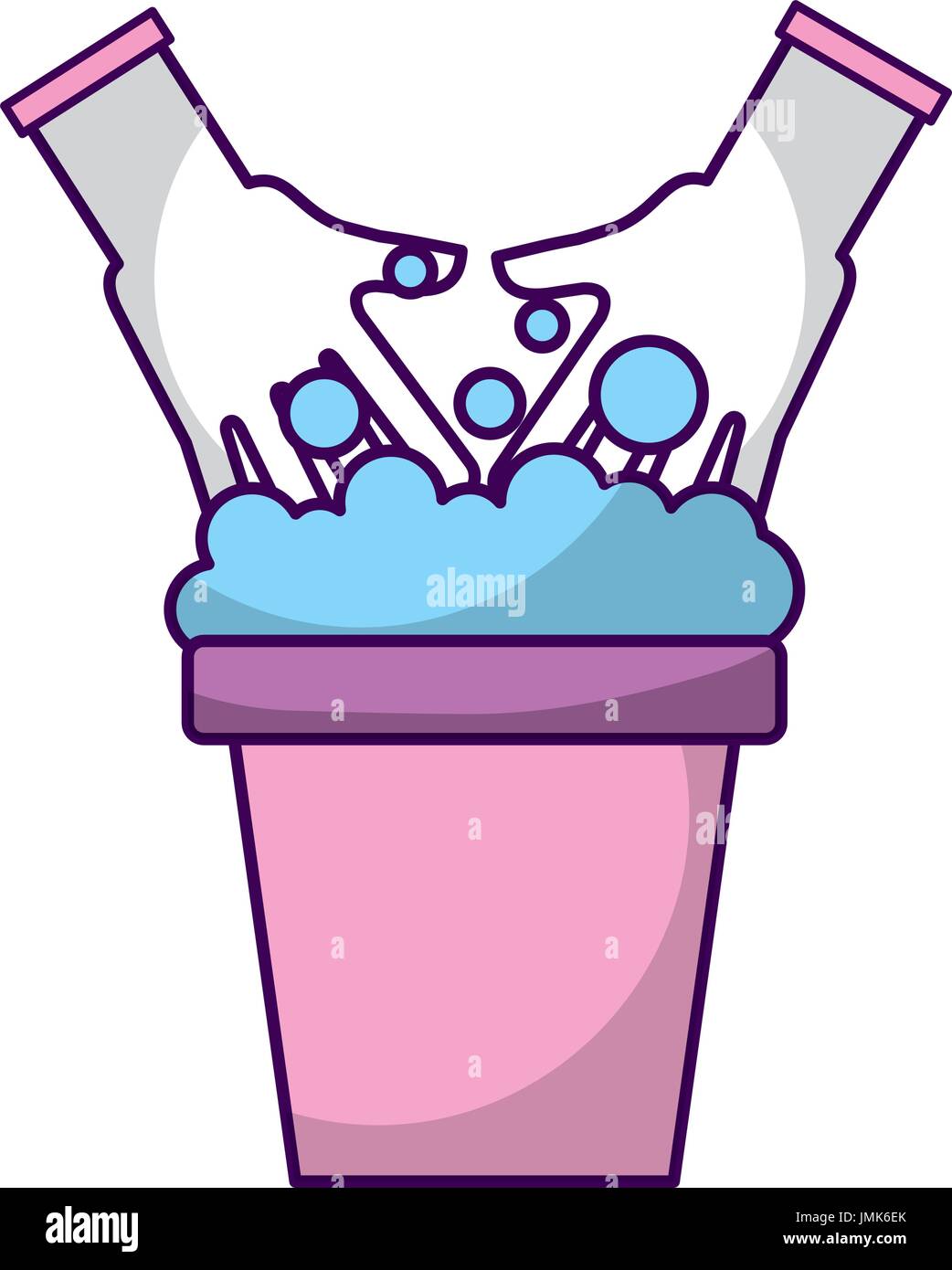laundry bucket with hands Stock Vector Image & Art - Alamy