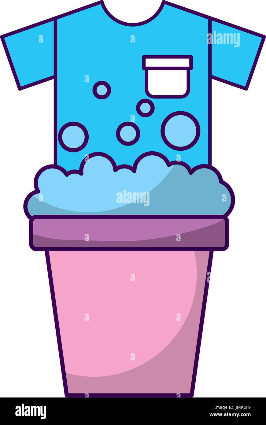 Clothes bucket Stock Vector Images - Alamy