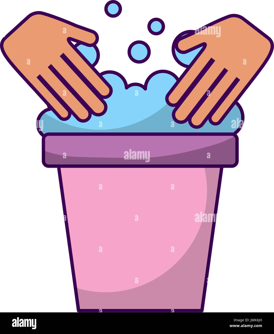 laundry bucket isolated icon Stock Vector Image & Art - Alamy