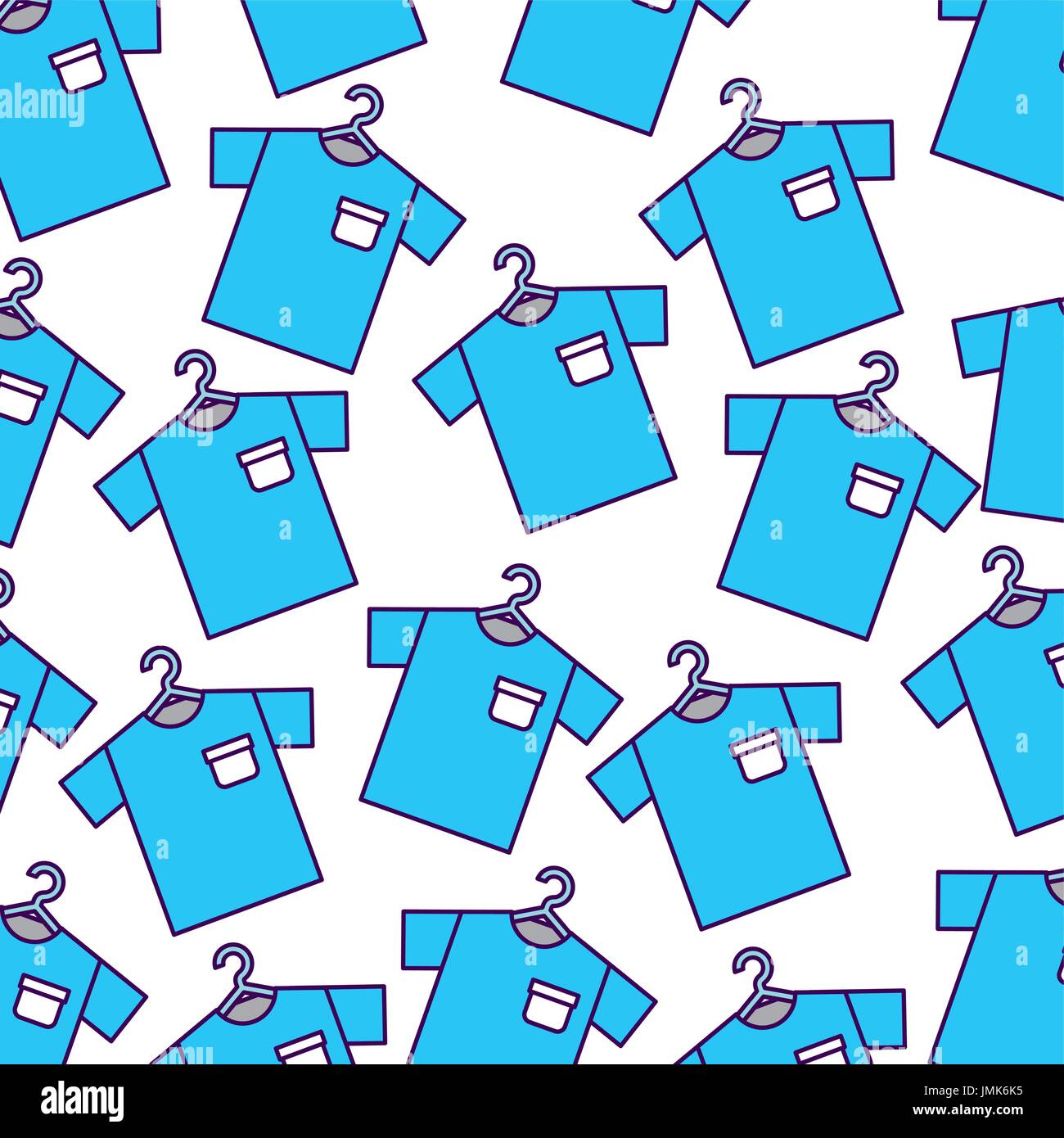 Laundry garments hanging pattern Stock Vector Image & Art - Alamy