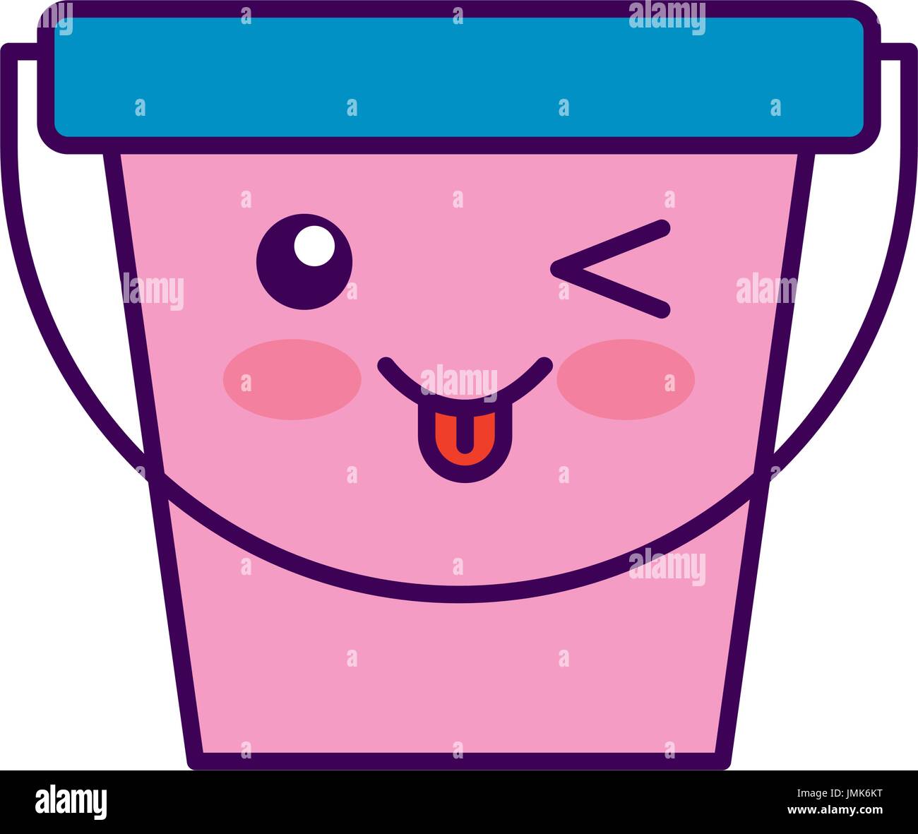 laundry bucket kawaii character Stock Vector Image & Art - Alamy