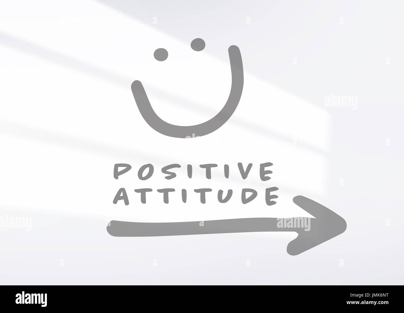 Digital composite of Positive attitude arrow with smiley face Stock ...