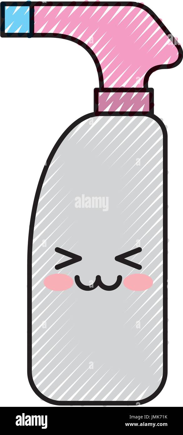Bottle with sprinkler kawaii character Stock Vector Image & Art - Alamy