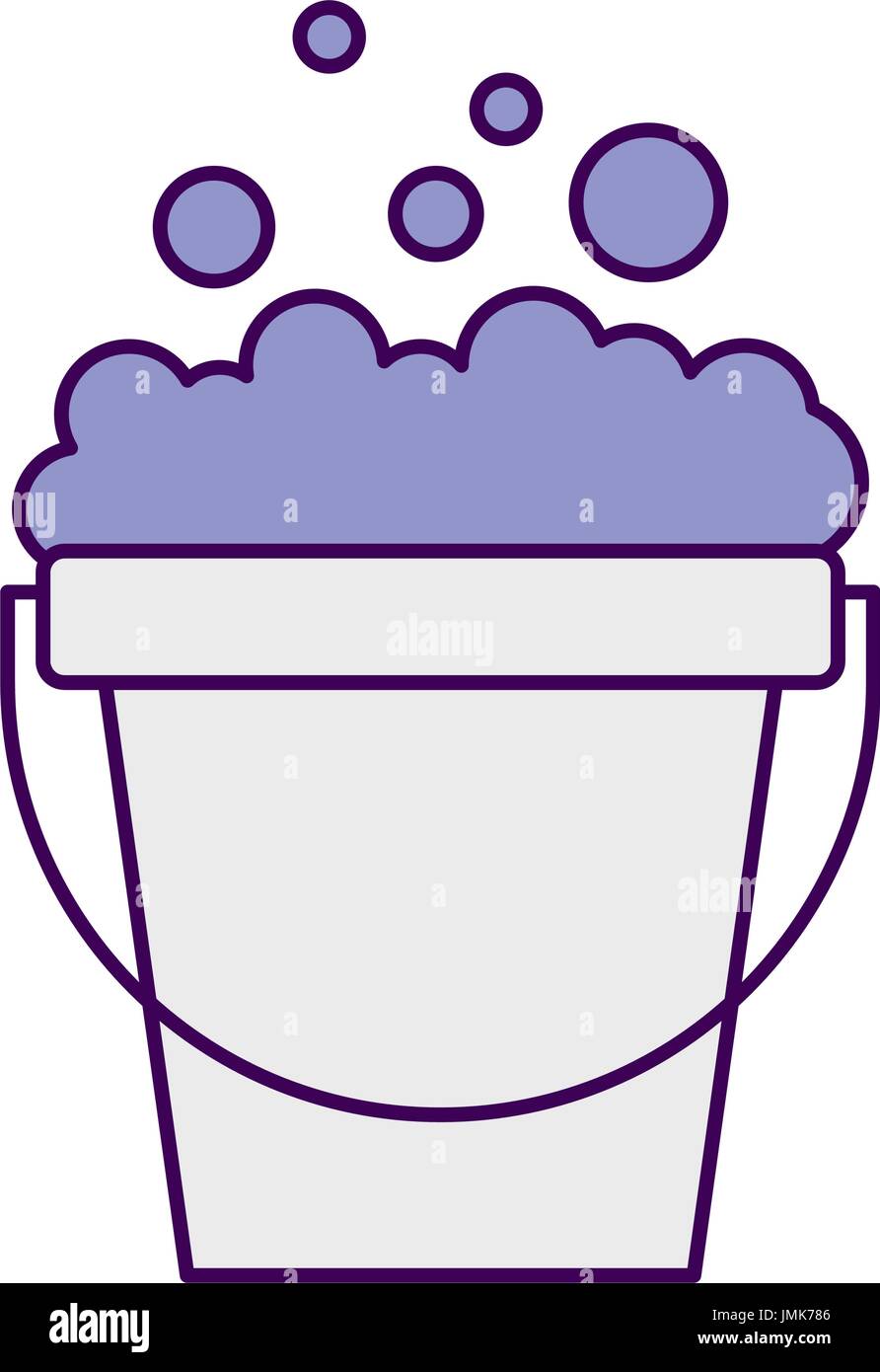 laundry bucket with foam Stock Vector Image & Art - Alamy