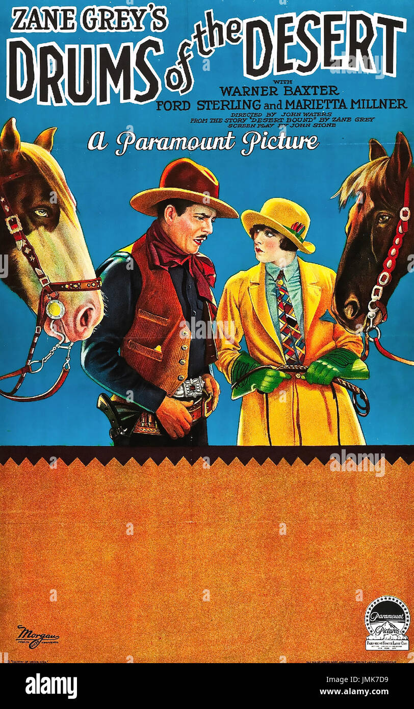 DRUMS OF THE DESERT 1927 silent Paramount Pictures film with Marietta ...