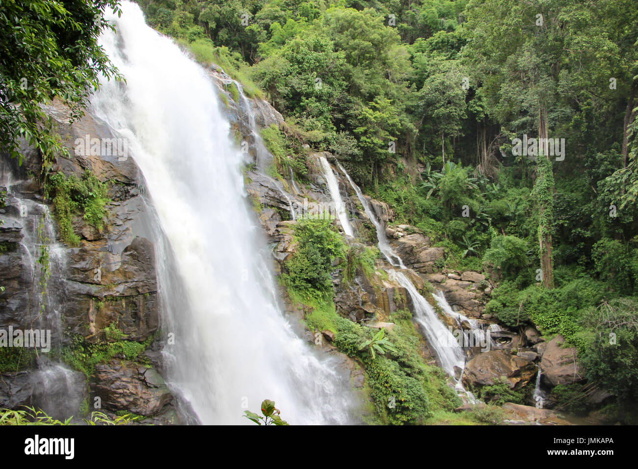 Wachirathan waterfall in Chiang Mai, Thailand Stock Photo - Alamy