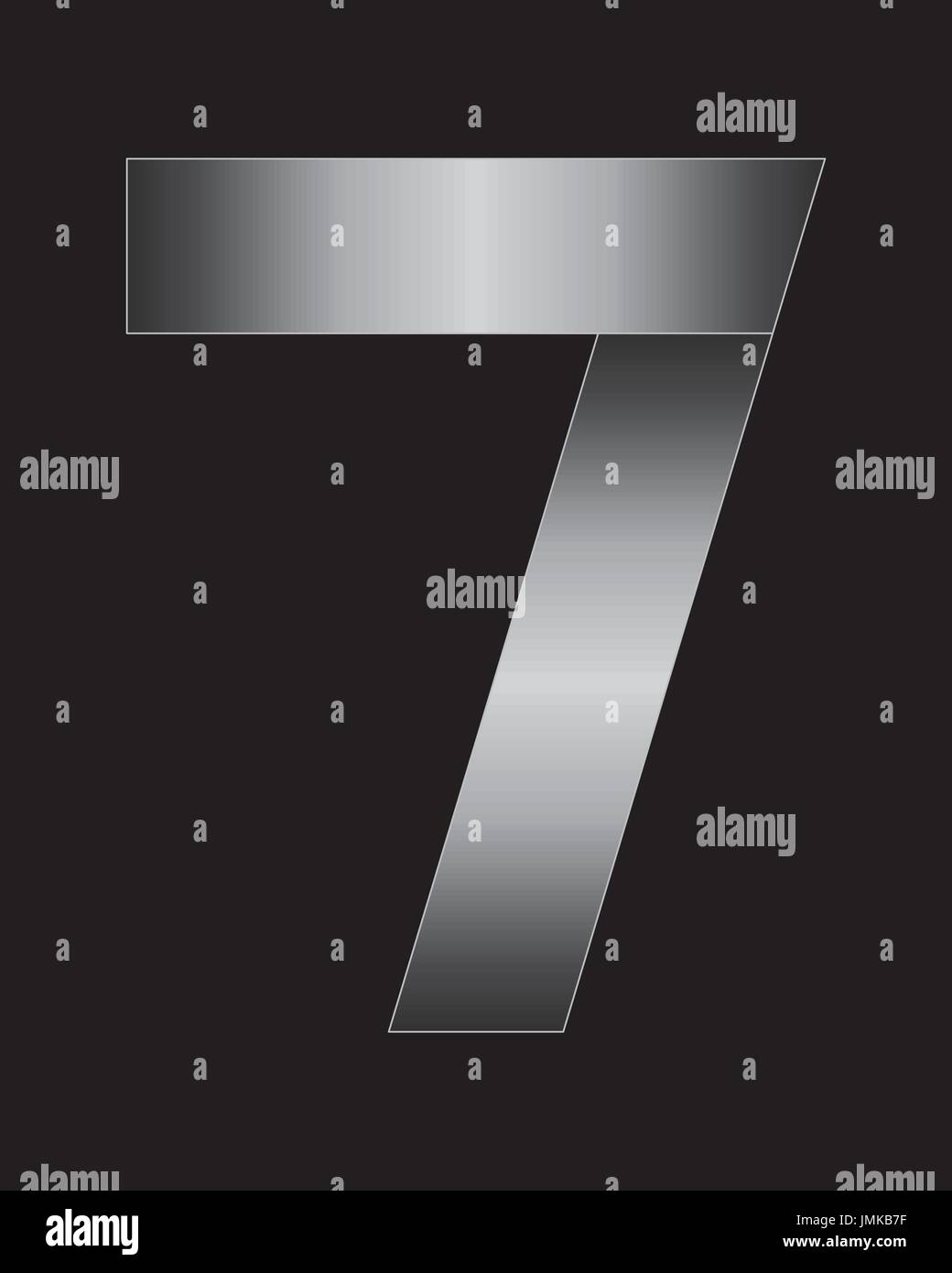 Number 7 Stock Vector Images - Alamy