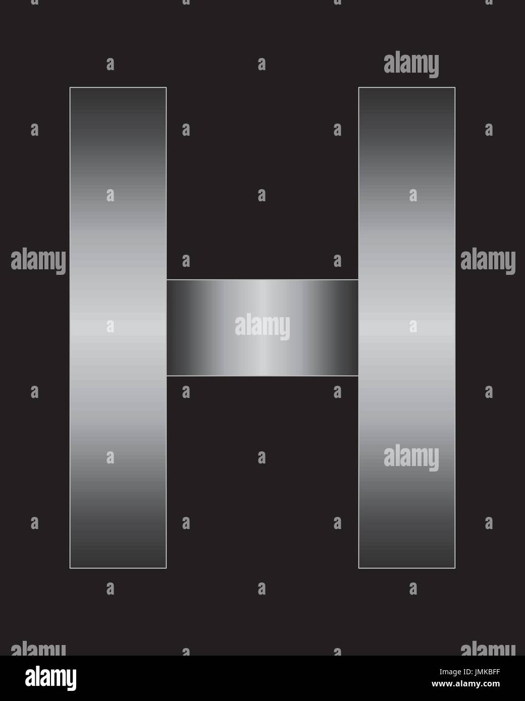 H font vector vectors hi-res stock photography and images - Alamy