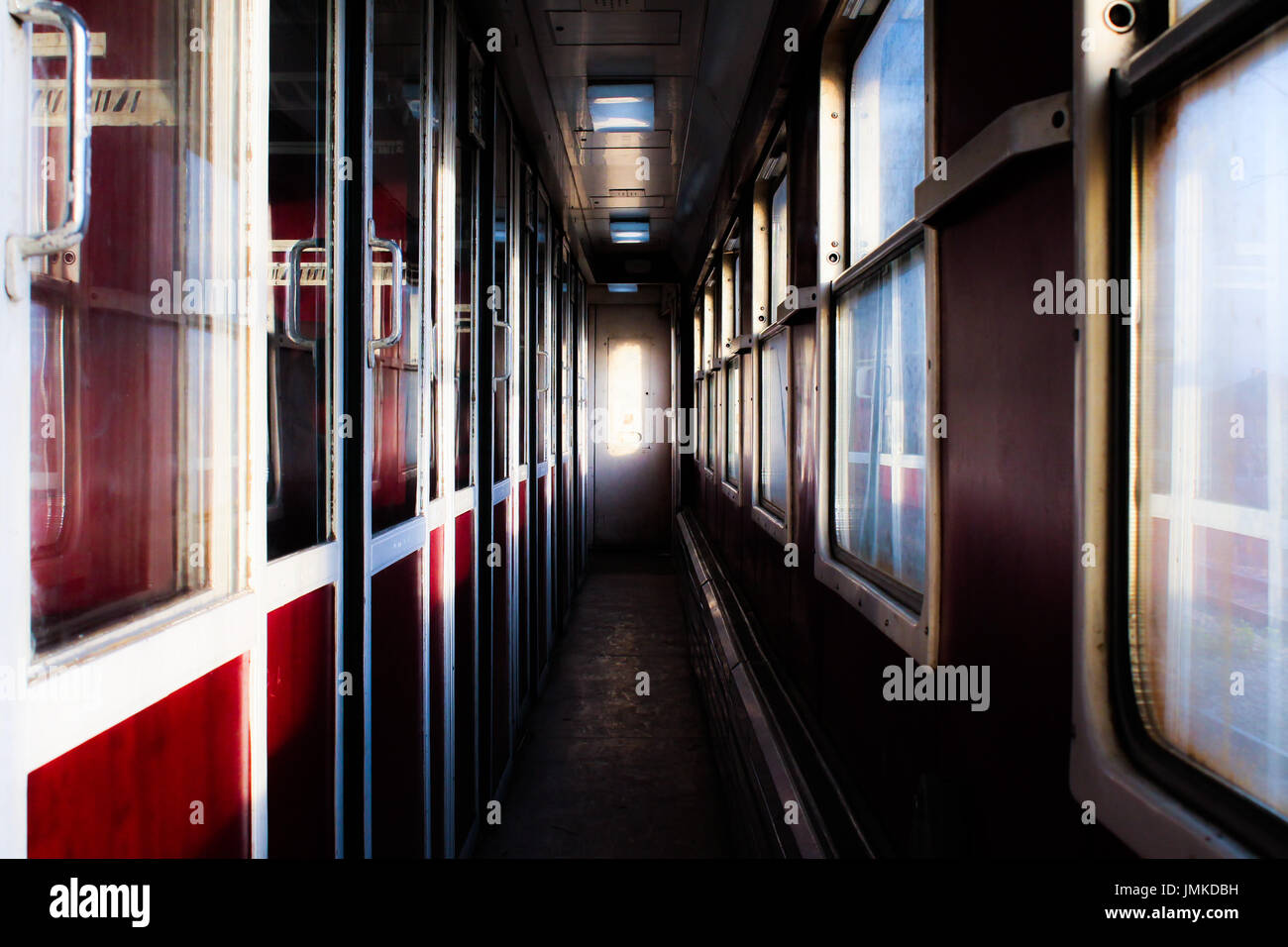 Old school train ride Stock Photo - Alamy