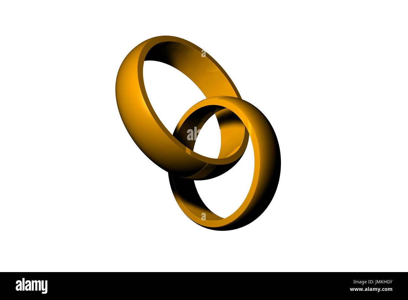 3d white rings hi-res stock photography and images - Alamy