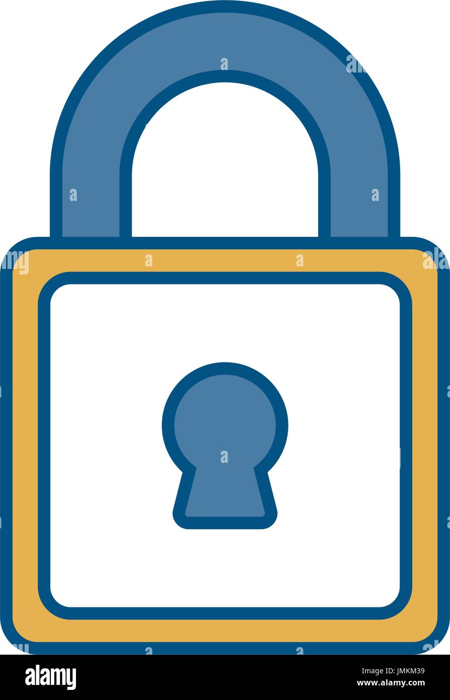 padlock icon over white background vector illustration Stock Vector ...