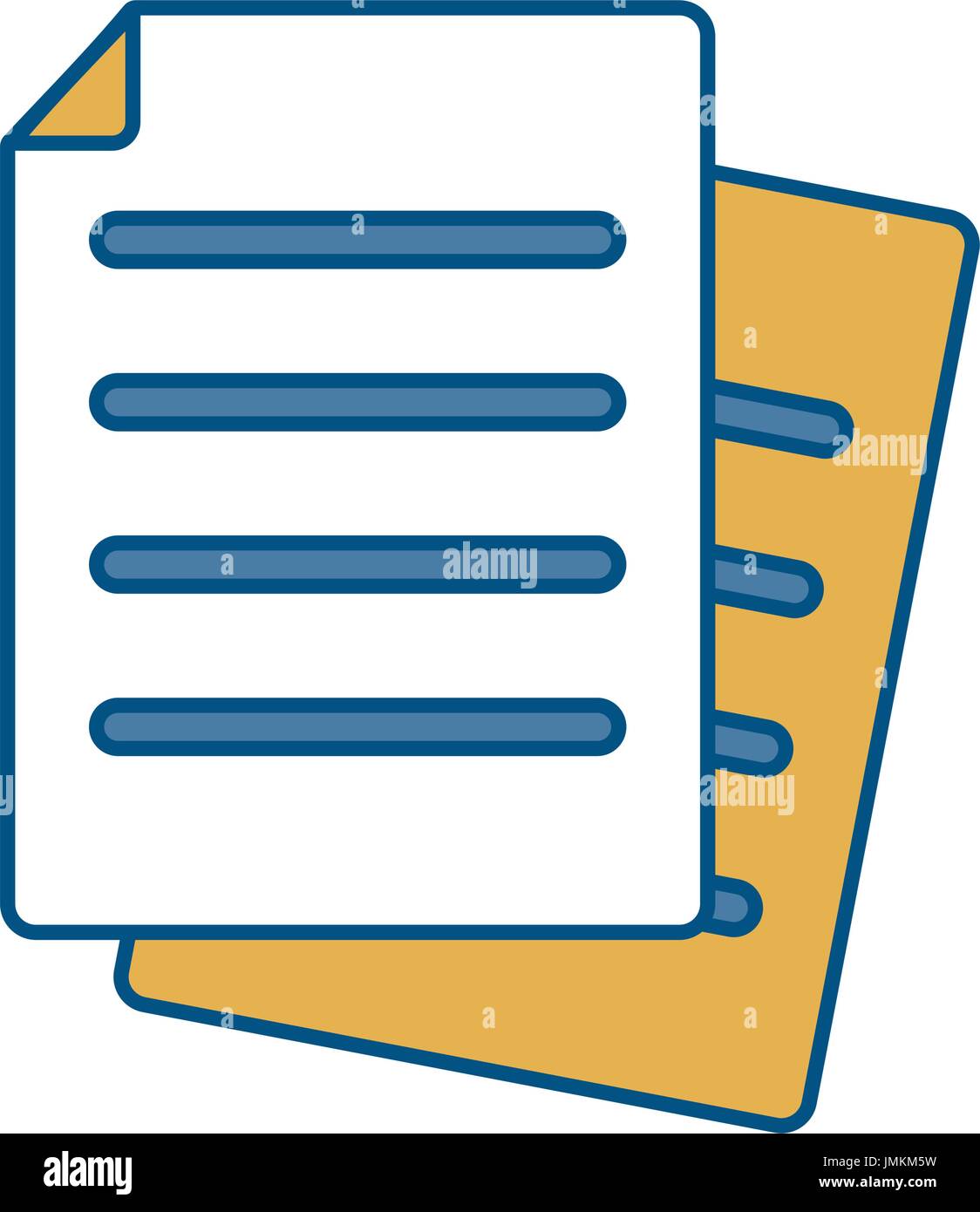 document pages icon over white background vector illustration Stock ...