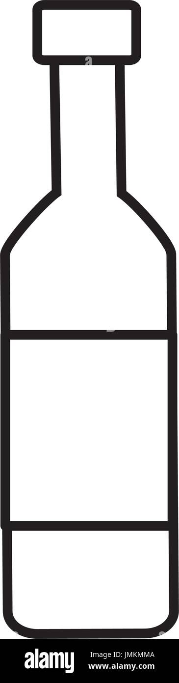 wine bottle icon over white background vector illustration Stock Vector ...