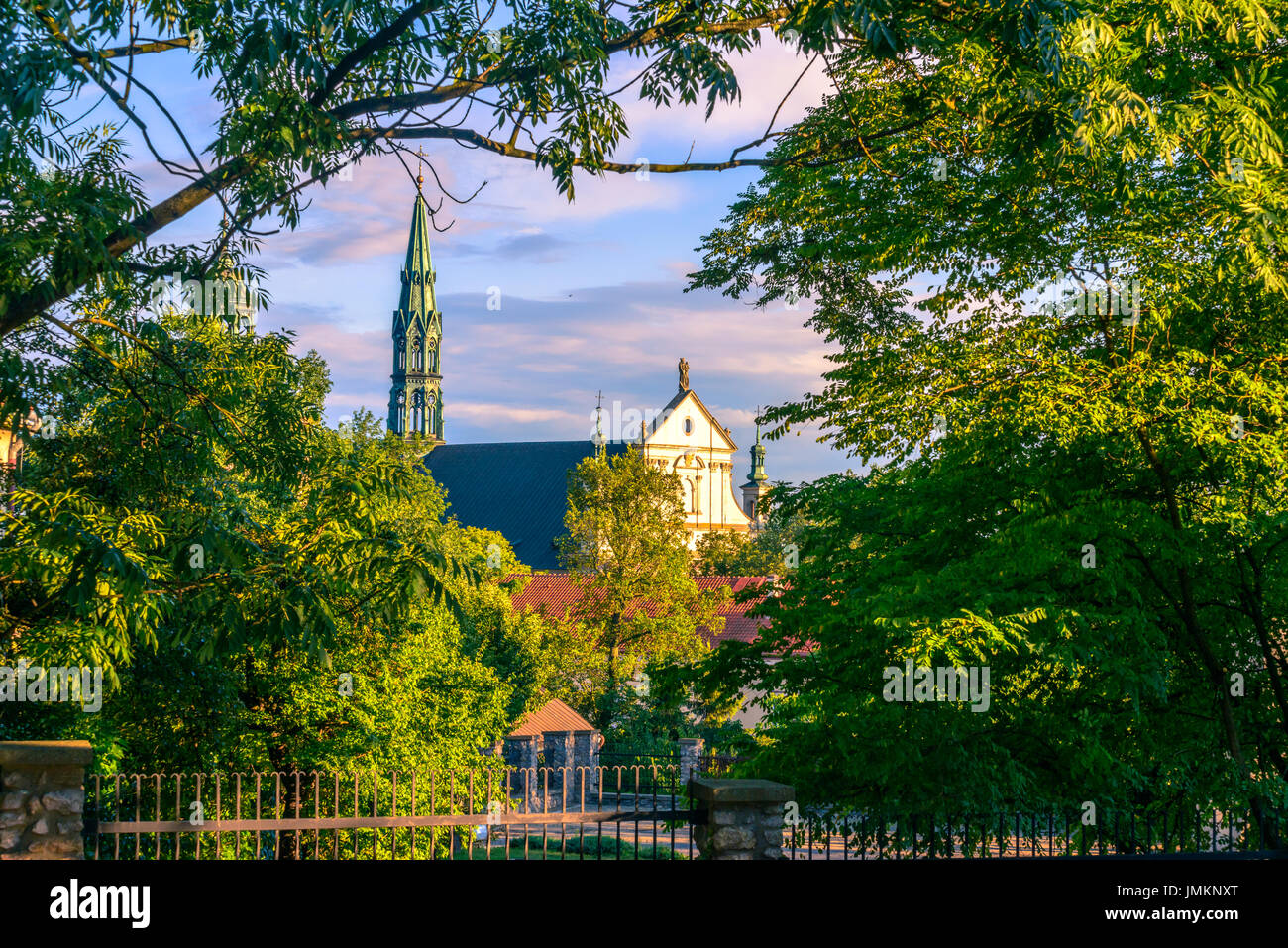 View on Sandomierz Cathedral Stock Photo - Alamy