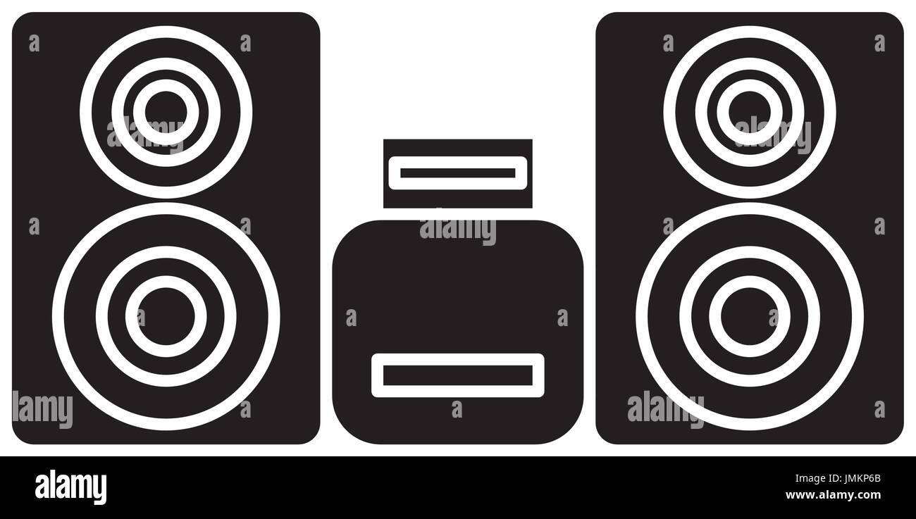 stereo system icon Stock Vector Image & Art - Alamy