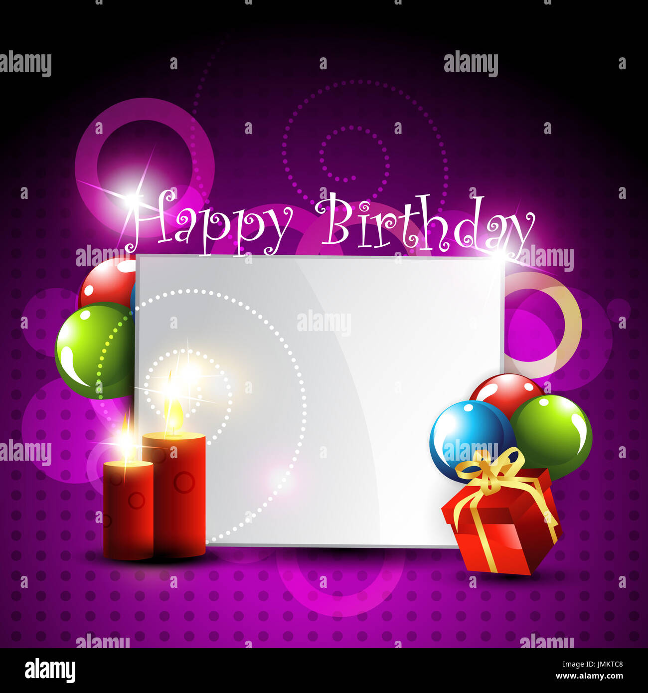 stylish happy birthday design art Stock Photo - Alamy
