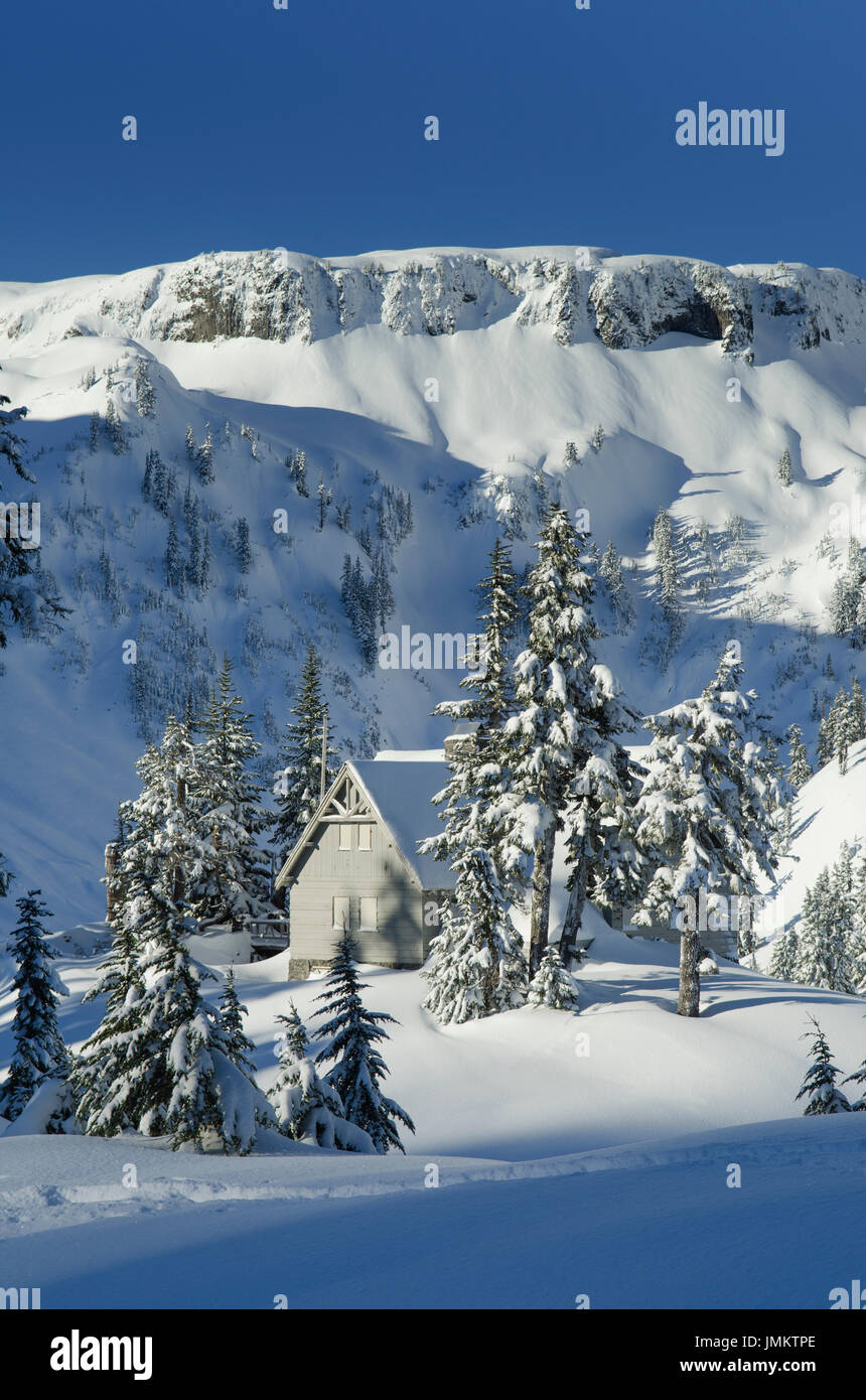 Table Mountain in winter, Heather Meadows Recreation Area, North ...