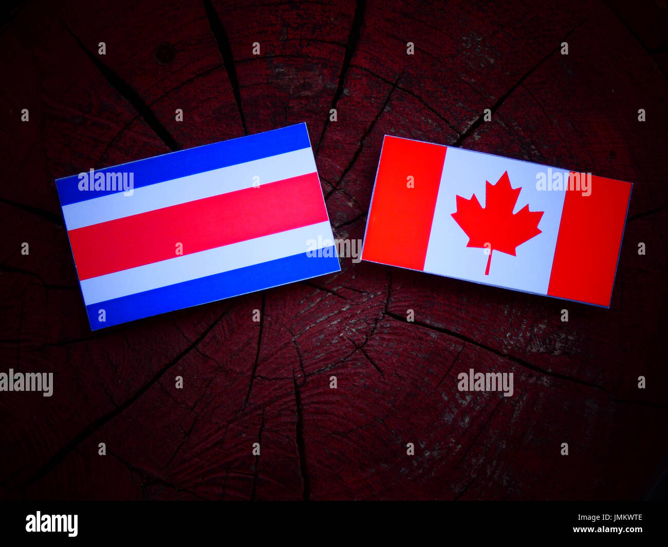 Canada costa rica flag hi-res stock photography and images - Alamy