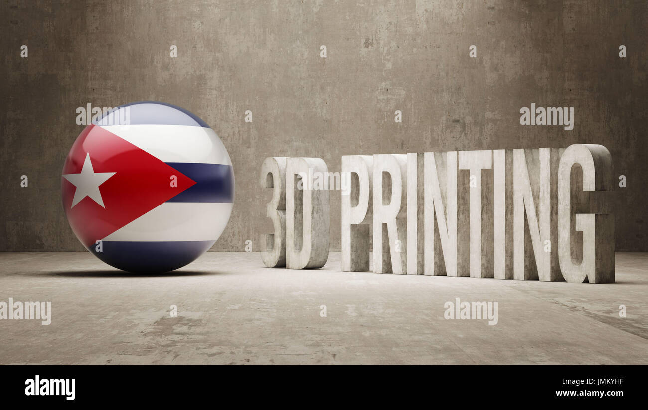 Cuba High Resolution 3d Printing Concept Stock Photo - Alamy