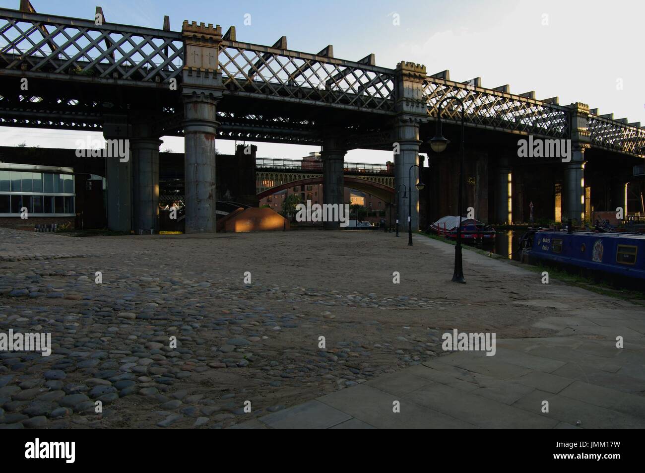 Railway bridges and canal, Manchester, UK Stock Photo - Alamy