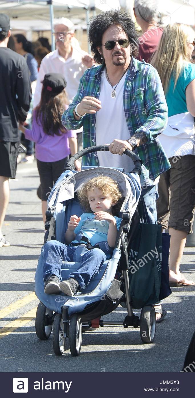 Steve Lukather. Toto lead singer Steve Lukather and family at a Los ...