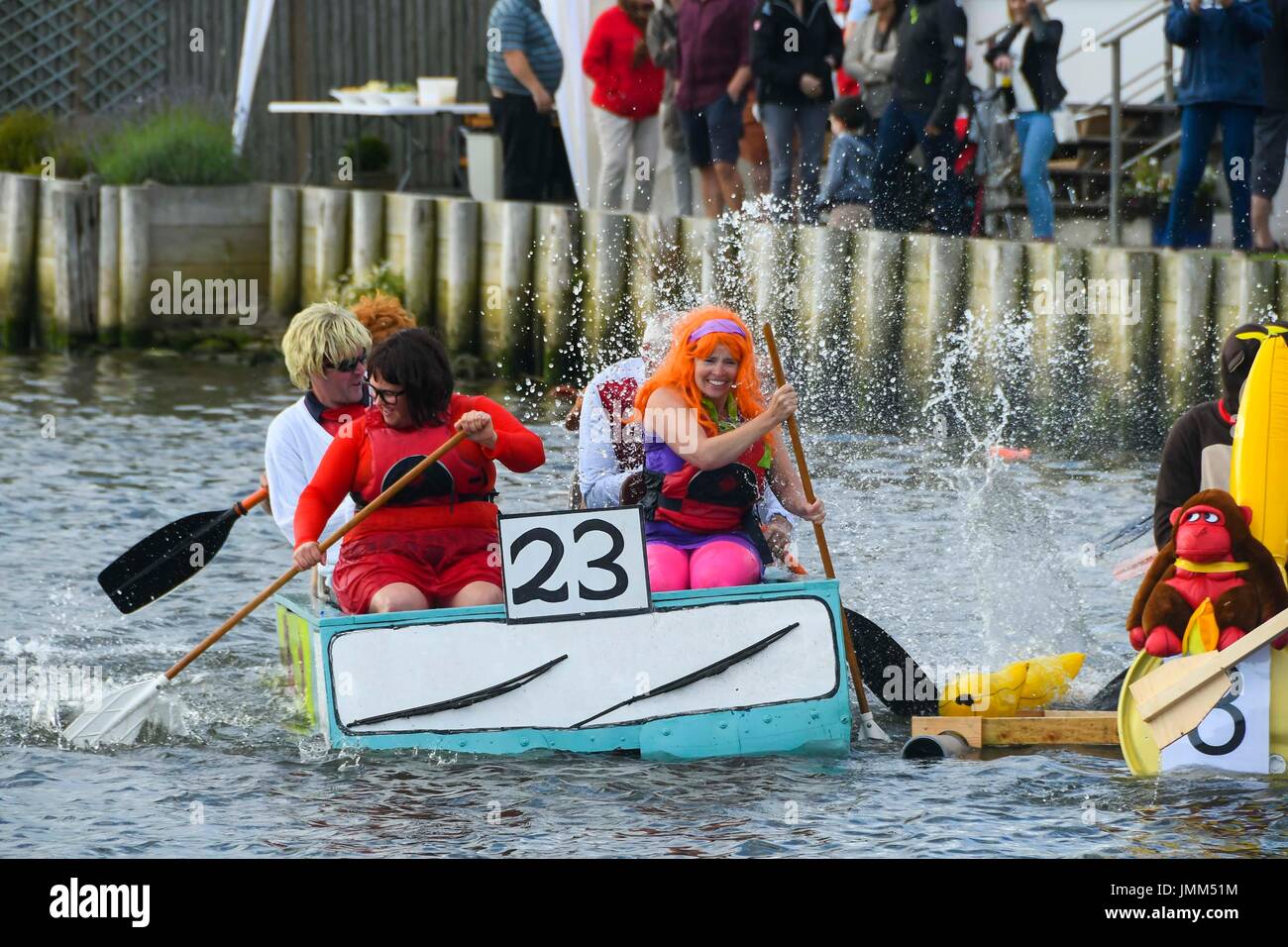 Competitors in annual charity raft hi-res stock photography and images ...