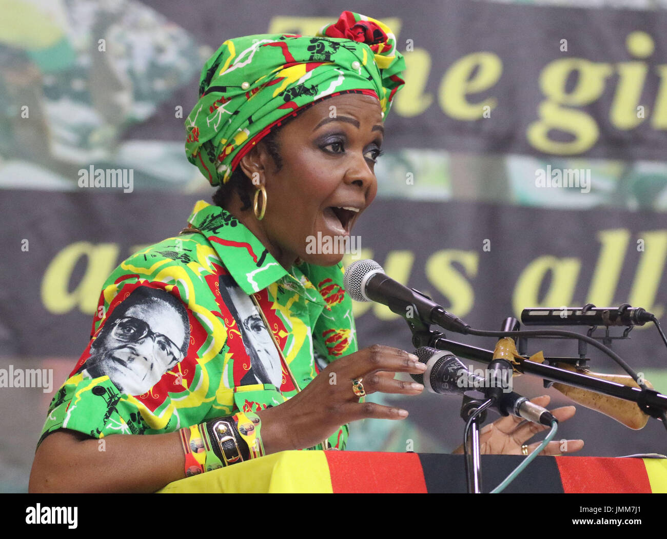 Harare, Zimbabwe. 27th July, 2017. Zimbabwean First Lady Grace Mugabe ...