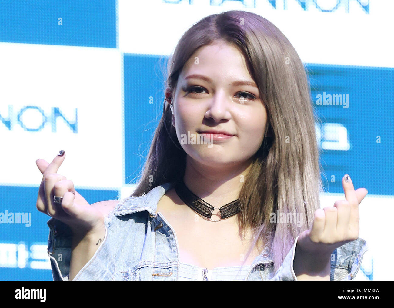 Seoul, South Korea. 27th July, 2017. British Korean singer Shannon ...