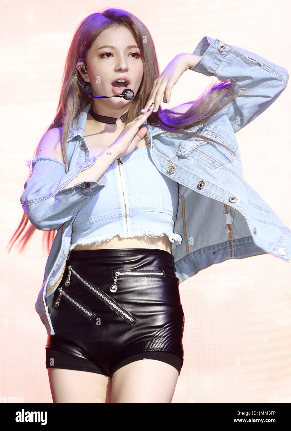 Seoul, South Korea. 27th July, 2017. British Korean singer Shannon ...