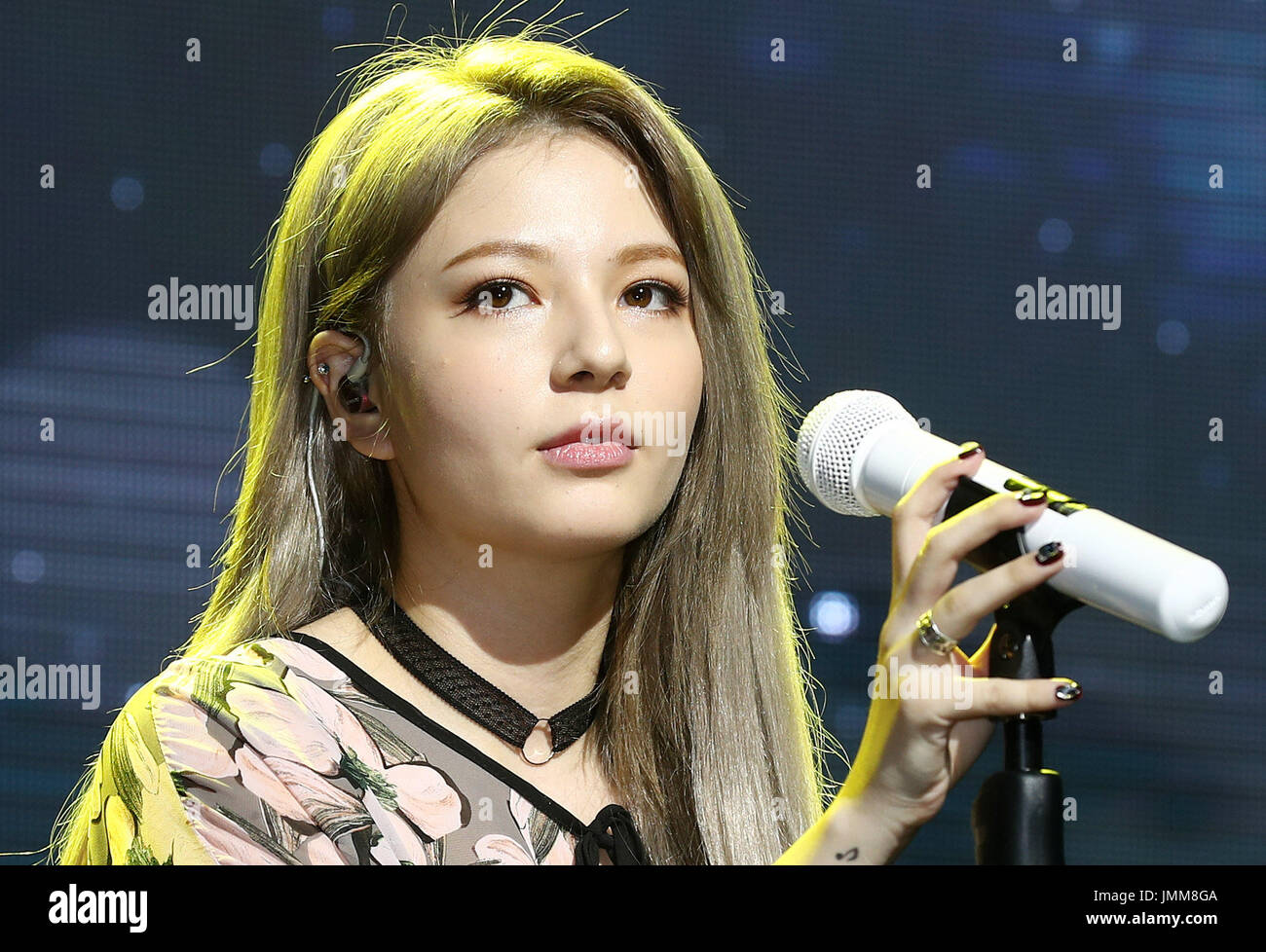 Seoul, South Korea. 27th July, 2017. British Korean singer Shannon ...