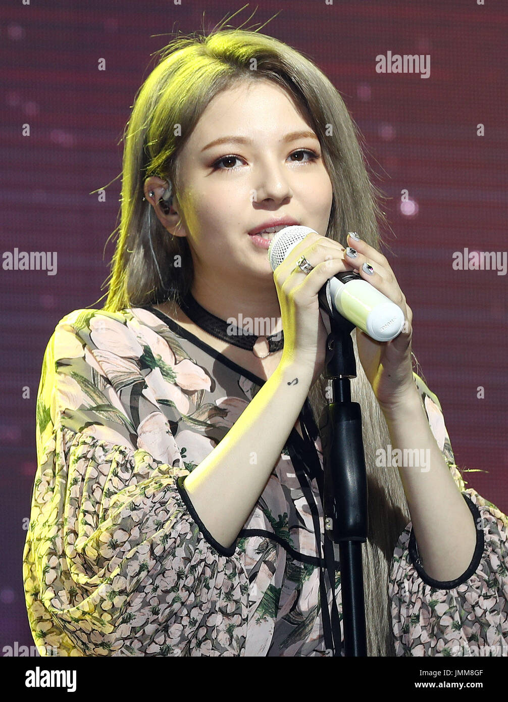 Seoul, South Korea. 27th July, 2017. British Korean singer Shannon ...