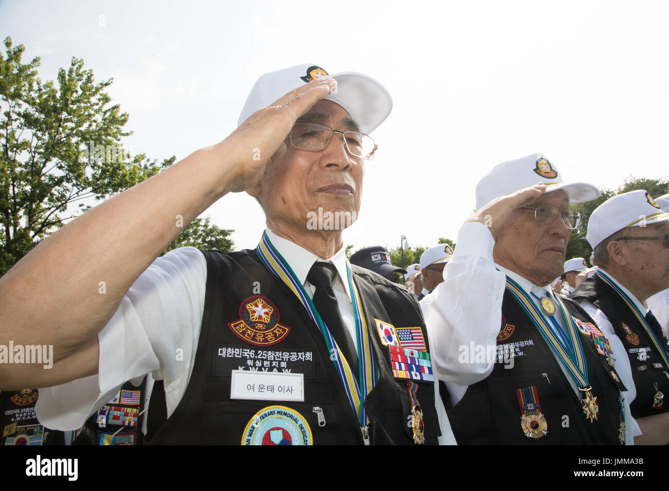 Washington DC, USA. 27th July, 2017. The Korean War Veterans ...