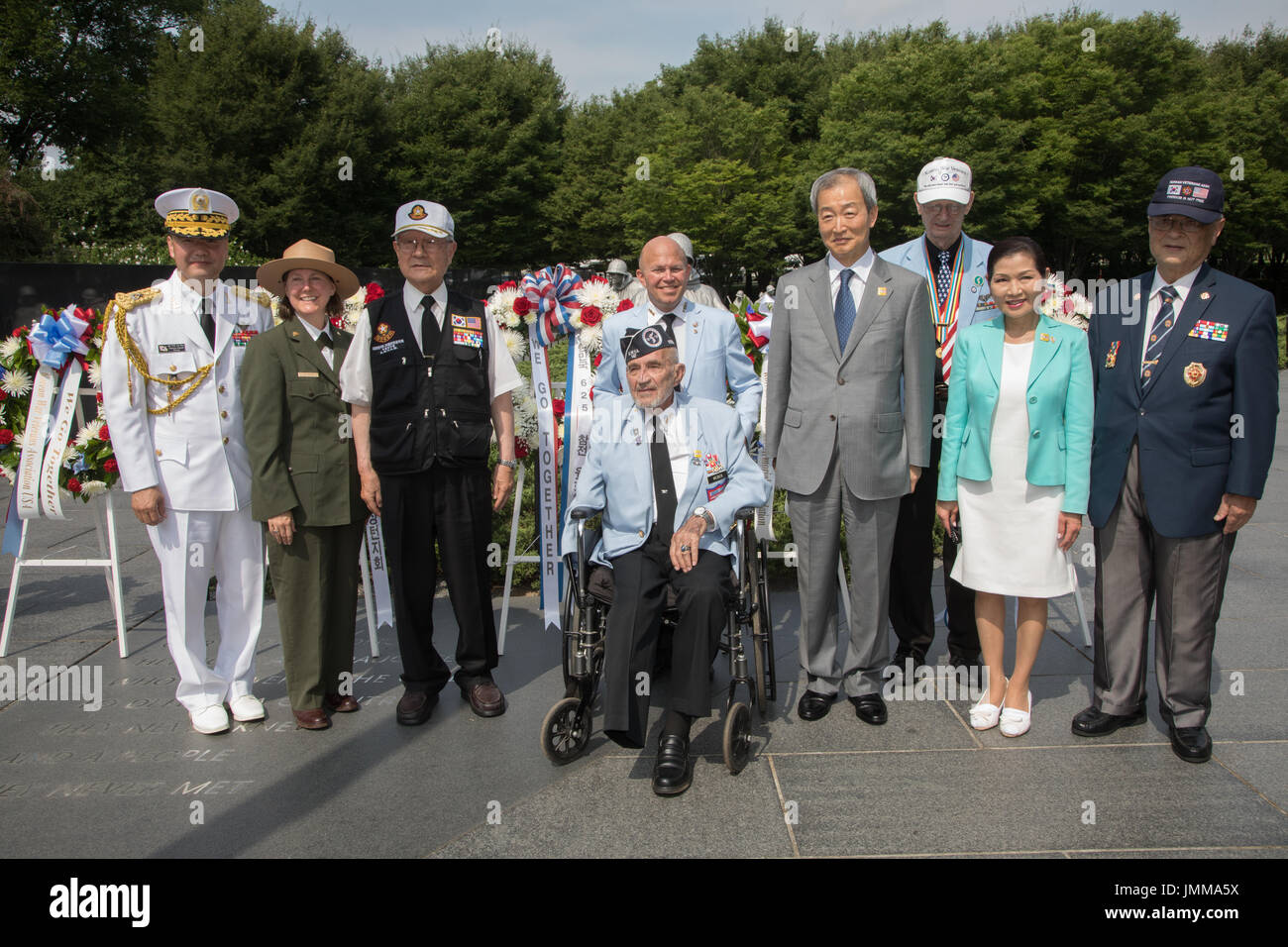 Washington DC, USA. 27th July, 2017. Participating in this Korean War ...