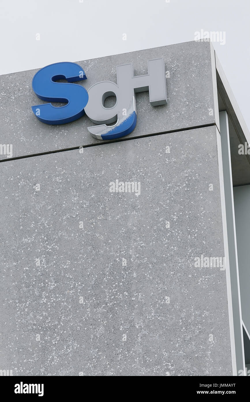 A signboard of Sagawa Express Co. on display outside its headquarters ...