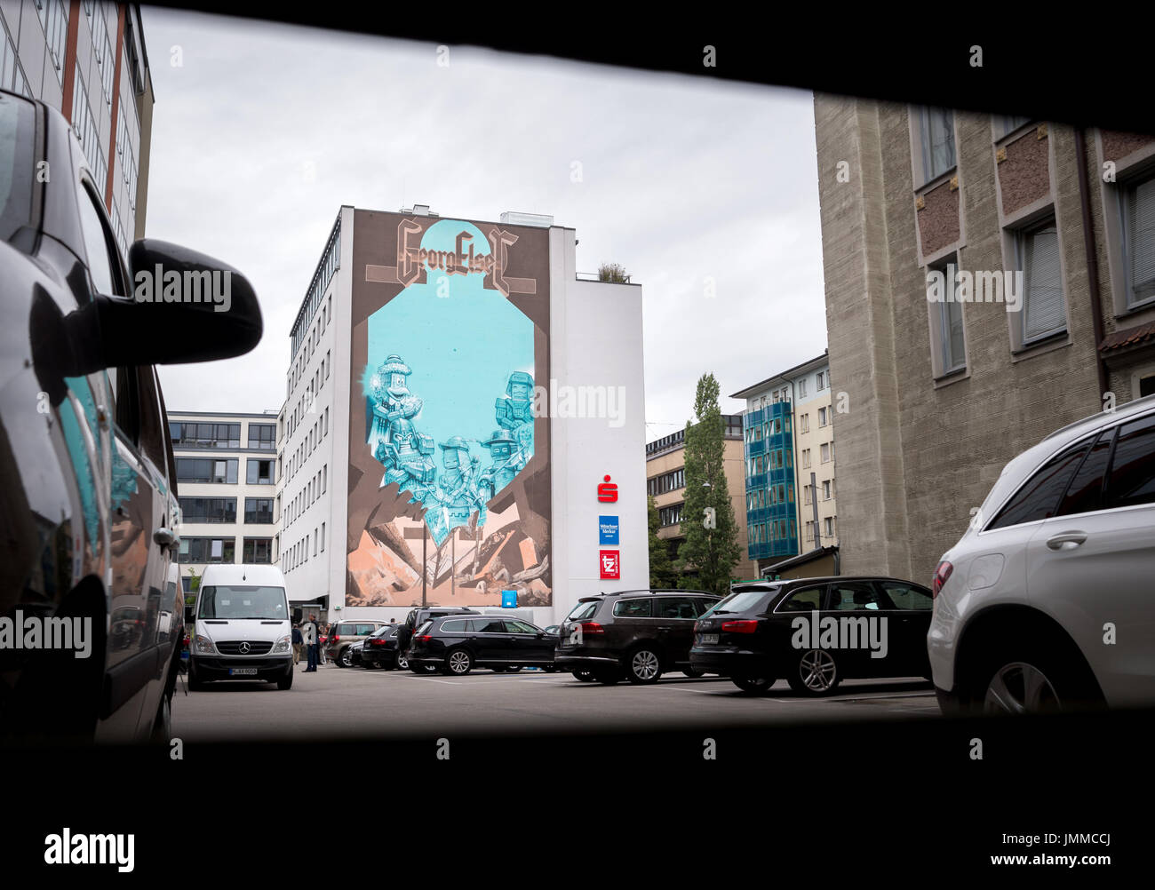 Munich, Germany. 28th July, 2017. The Graffiti art done by WonABC and ...